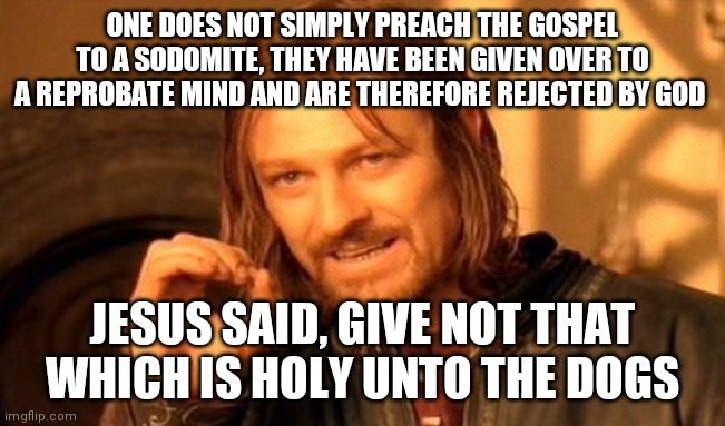 One Does Not Simply Meme - Imgflip