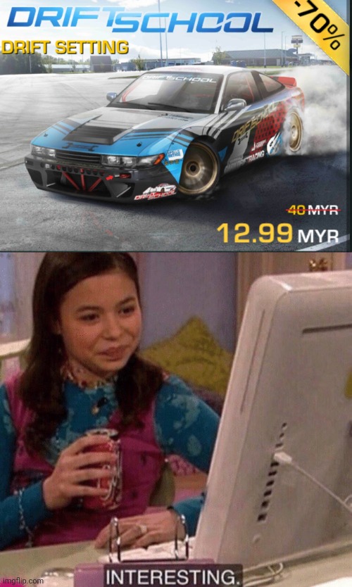 Image tagged in icarly interesting - Imgflip