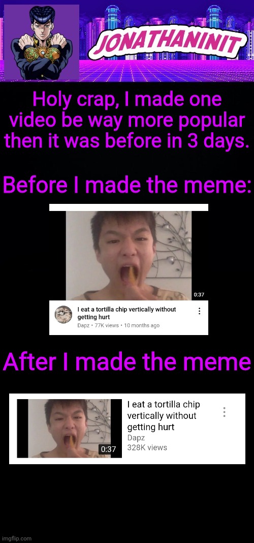 Jonathan, creator of fame - Imgflip