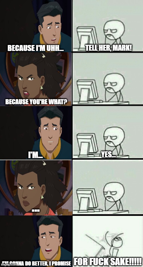 Me watching Invincible - Imgflip