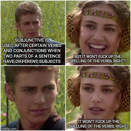 Anakin teaches Padmé French - Imgflip