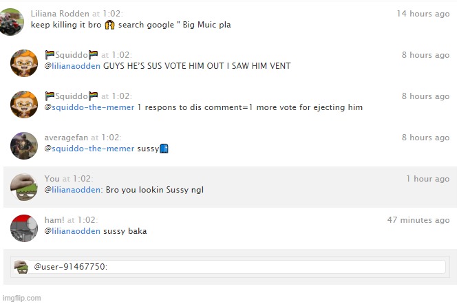 me and the boys voting out the bots from soundcloud - Imgflip
