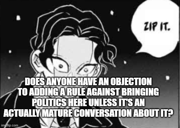 muzan zip it - Imgflip