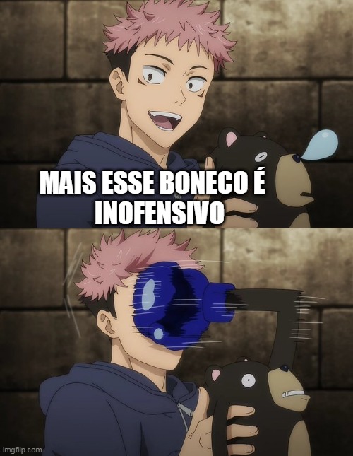 Yuji gets punched by doll - Imgflip