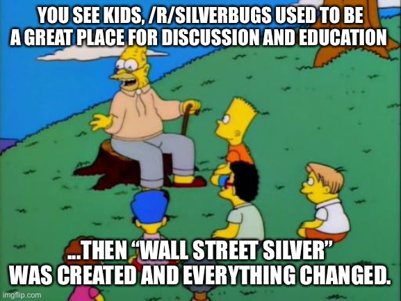 Abe Simpson telling stories - Imgflip