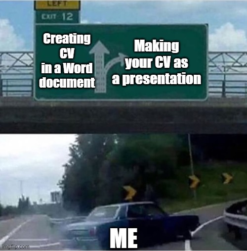 Making a creative CV - Imgflip