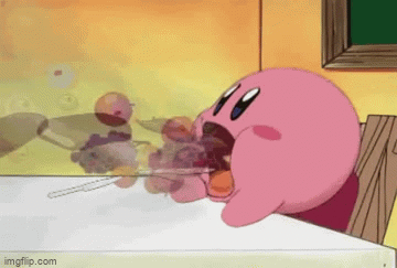 Kirby eating like crazy! - Imgflip
