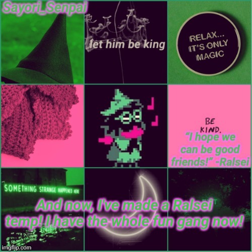 Sayori's Ralsei temp 2.0 - Imgflip