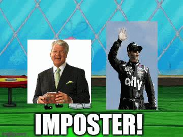 Jimmy Johnson is trying to impersonate Jimmie Johnson - Imgflip