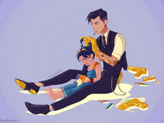 Midas bonding with his daughter cause that's what we all need - Imgflip