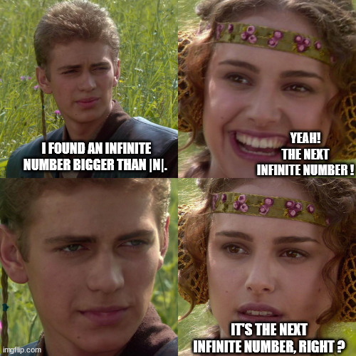 Cantor's infinite numbers - Imgflip