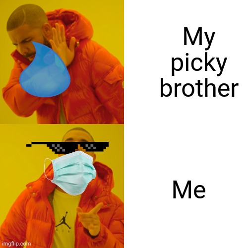 Me vs my picky brother - Imgflip