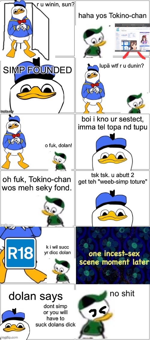 Dolan says no Simping - Imgflip