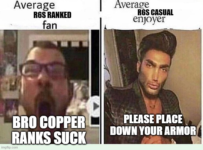 Average *BLANK* Fan VS Average *BLANK* Enjoyer - Imgflip