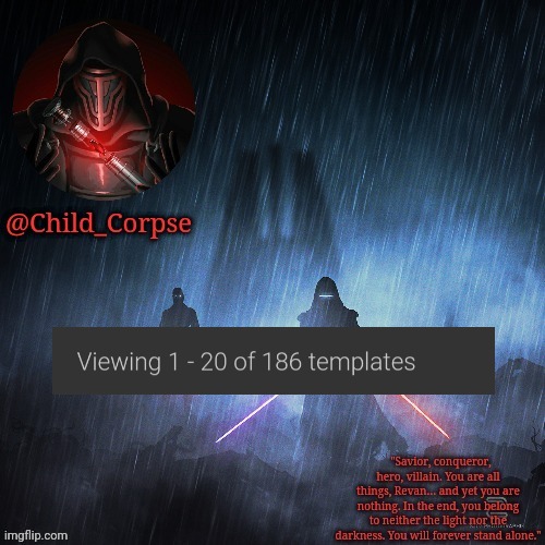 Child_Corpse's Revan and Malak template - Imgflip