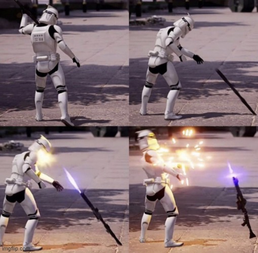 Clone Shooting Self - Imgflip