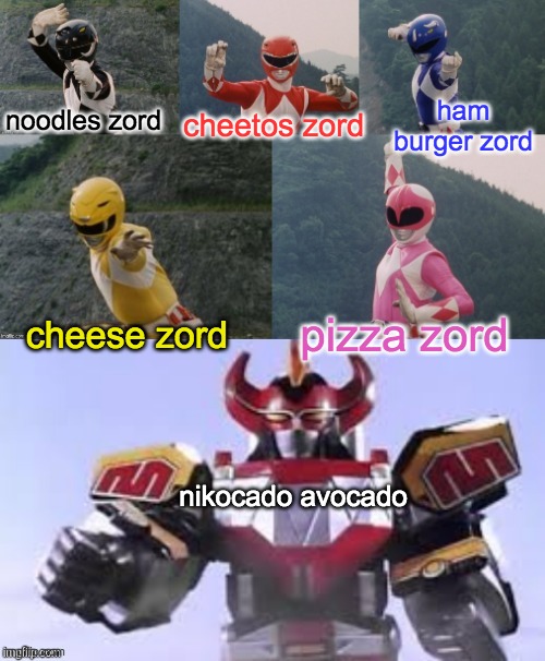Mighty Morphing Power Rangers summon the Megazord - Imgflip