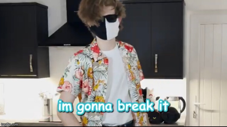 Image tagged in im gonna break it - Imgflip