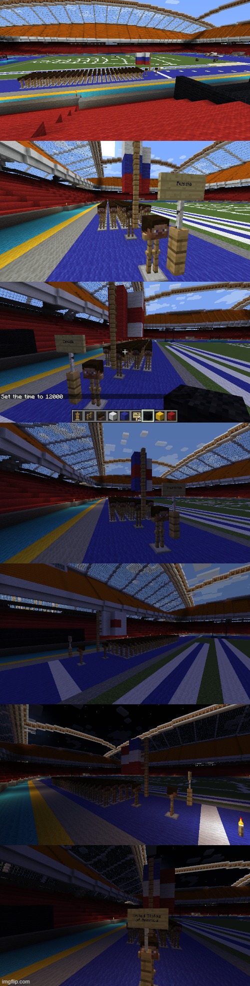 Minecraft Olympics part 1.5: Highlights of the Parade of Nations - Imgflip