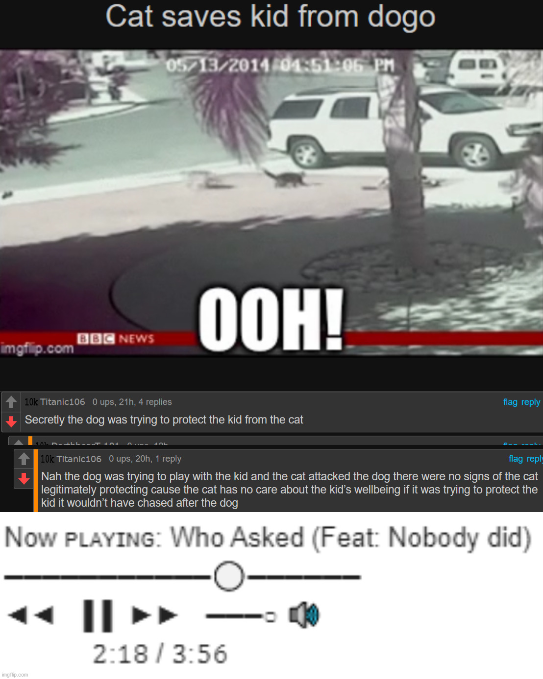 What is up with this guy? Was it necessary for him to ruin the moment ...