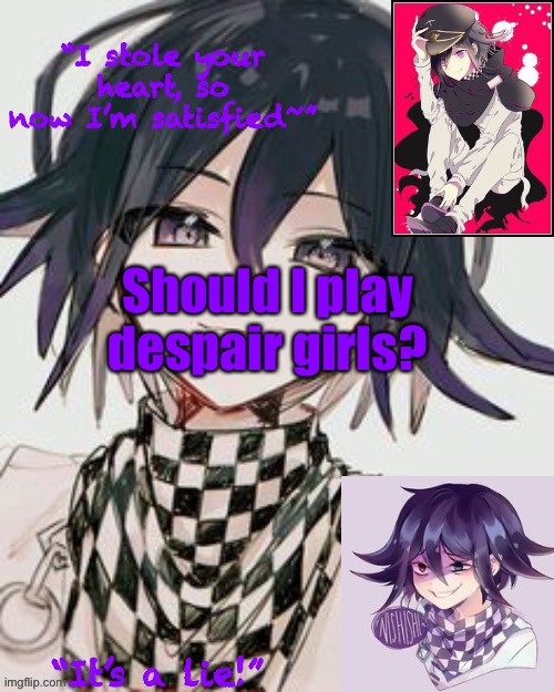 Kokichi furry template but more Kokichi - Imgflip