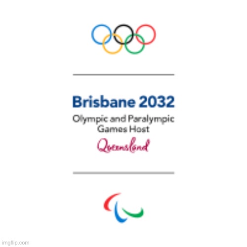 I kid you not, this is the new logo for Brisbane 2032. - Imgflip