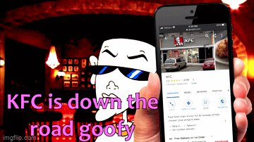 KFC's Down the Road Goofy - Imgflip