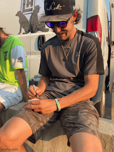 Luke signing rock! - Imgflip