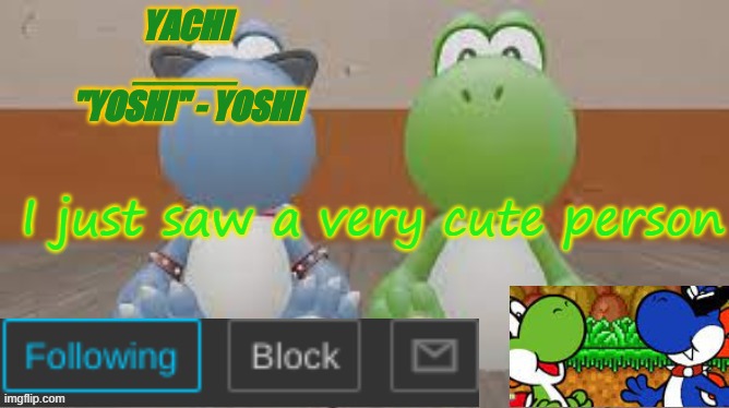 Yachi's Yoshi and Boshi temp - Imgflip