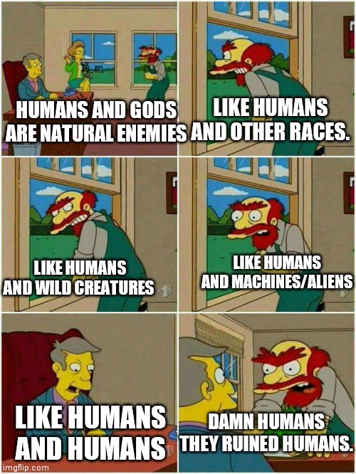 Groundskeeper Willie Damn Scots - Imgflip