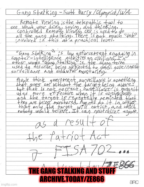 The Gang Stalking And Stuff - Imgflip