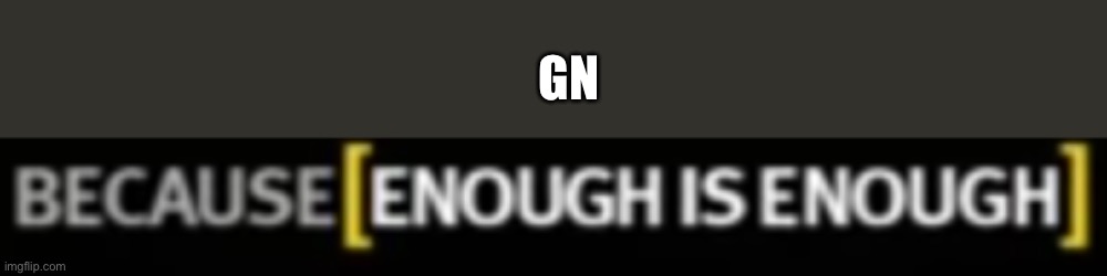 Image tagged in because enough is enough - Imgflip