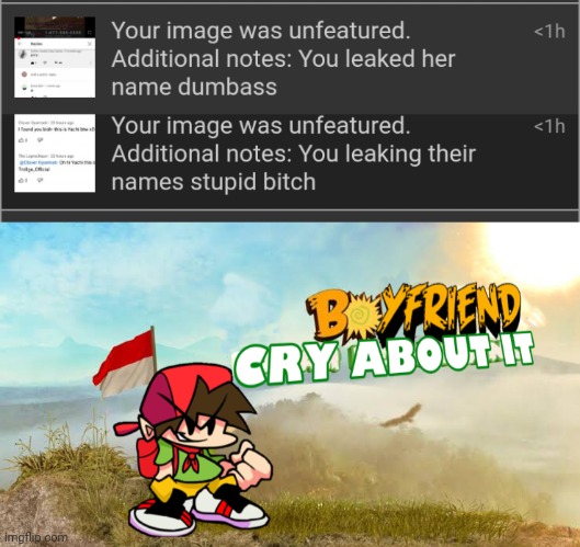 Image tagged in boyfriend cry about it - Imgflip