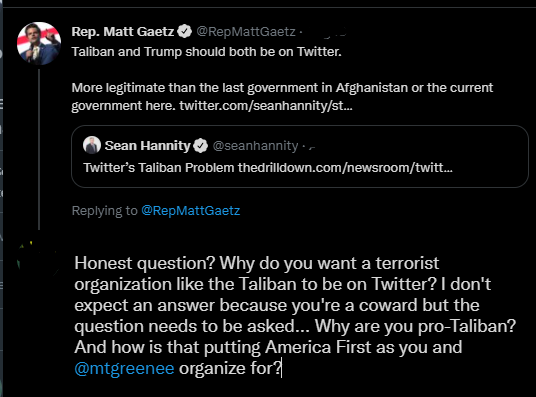 Pro Taliban GOP Tweet Blank Template - Imgflip