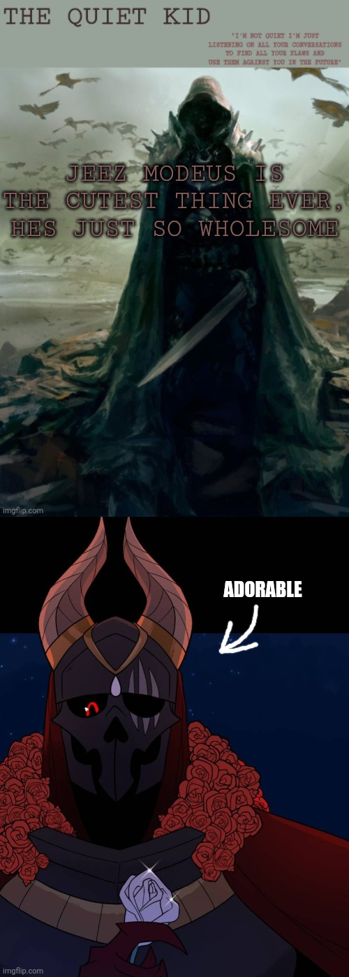 From suitor armor, great story and please I want modeus as a bestfriend ...