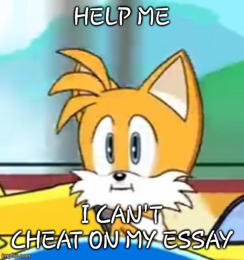 Tails hold up - Imgflip