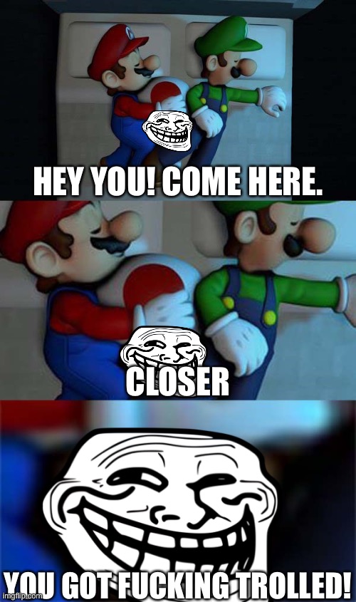 Mario Meme Luigi Trollface Troll FACE 3" Vinyl Figure Youtooz Meme