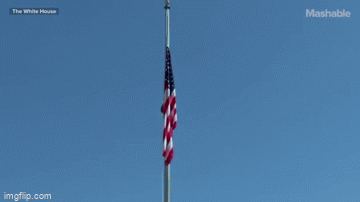 American flag lowered (Shorter for Scratch projects) - Imgflip