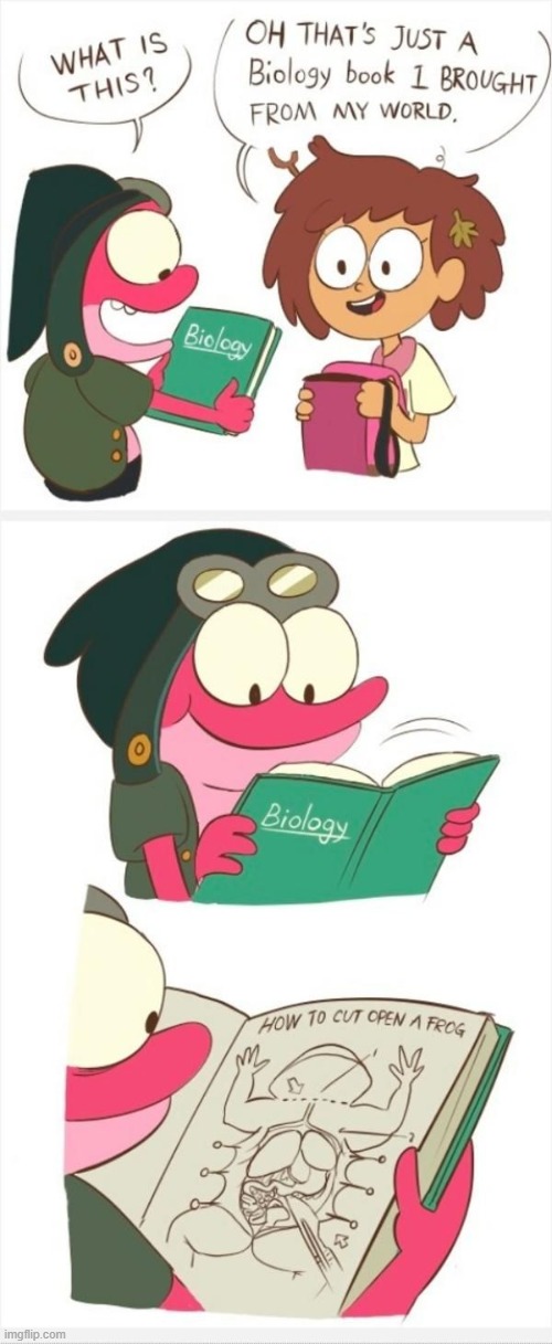 what happens if he opens the human reproduction part tho 0_0 - Imgflip