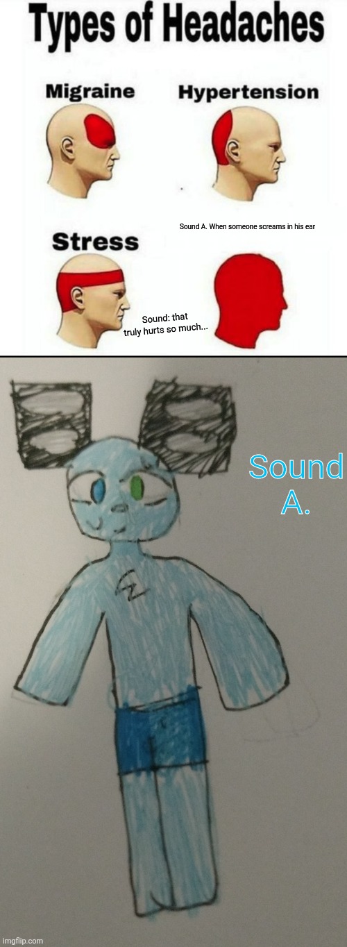 Sound A. Has speakers for ears but they are ears, so... (they work as a ...