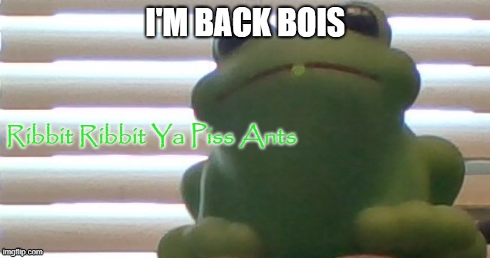 Ribbit Ribbit Ya Piss Ants (Picture Ver) - Imgflip