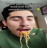 one time i was eating mashed potatoes.....and it happened to me....not ...