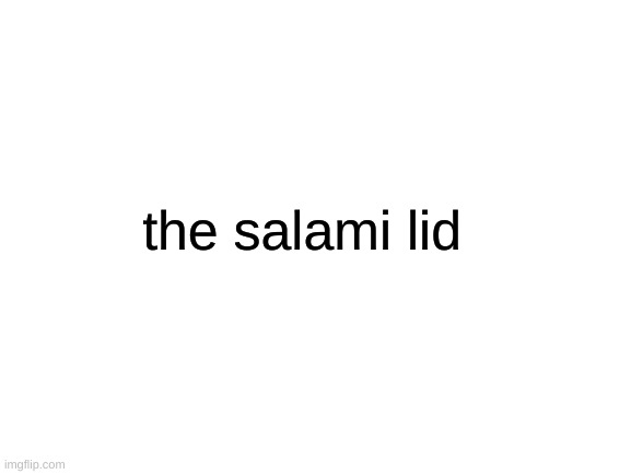 the salami lid - Imgflip