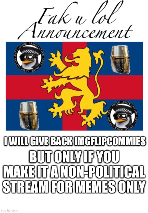 Fak_u_lol Announcement Template - Imgflip