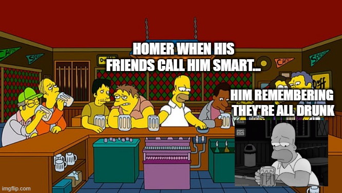 another day at the bar with homer - Imgflip
