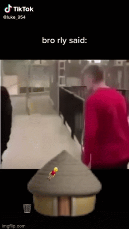 so you're telling me this man just fell off the roof - Imgflip