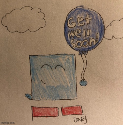 Blocky’s got a message sending positive vibes for anyone sick or in ...