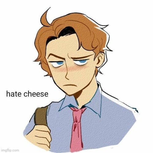 Why he hate cheese tho :( - Imgflip