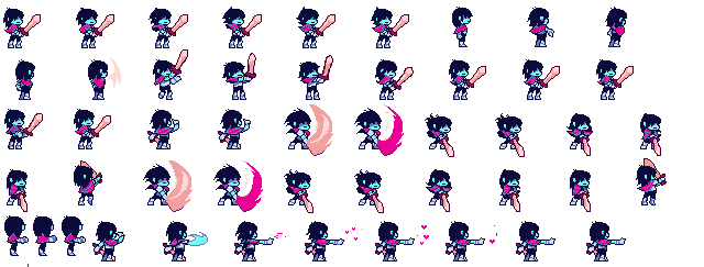 Kris sprite sheet 2 Blank Template - Imgflip