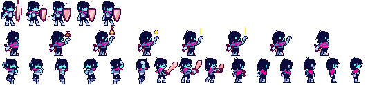 Kris sprite sheet 3 Blank Template - Imgflip